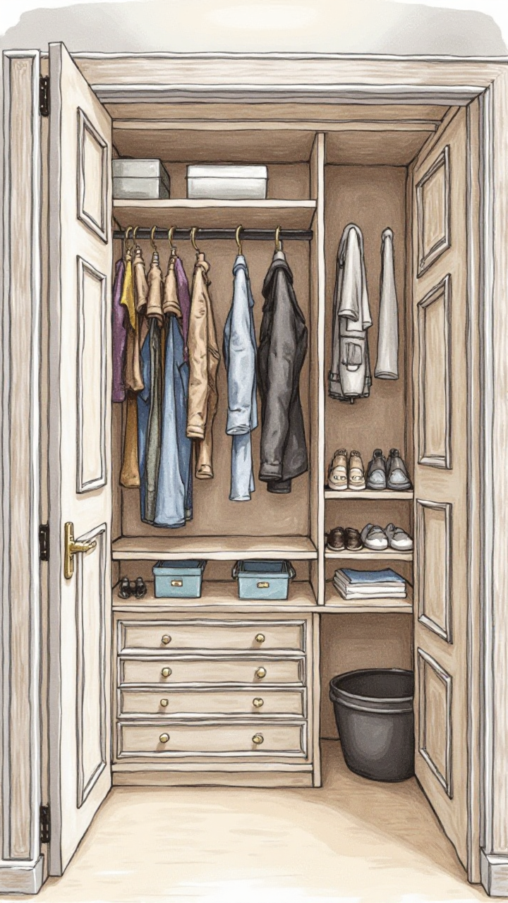Creative Ways to Draw a Stylish Closet Design