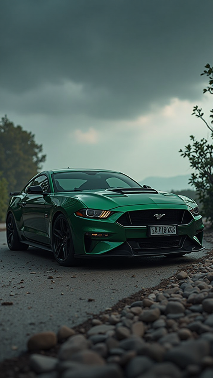 Green and Black Mustang Wallpaper for Java Developers
