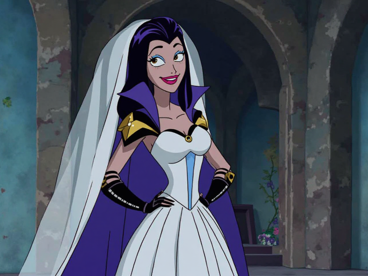 Raven from Teen Titans Wearing a Beautiful Wedding Dress