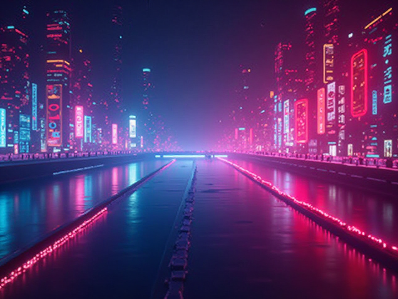 Nền trừu tượng neon tuyệt đẹp cho video nghệ thuật pixel