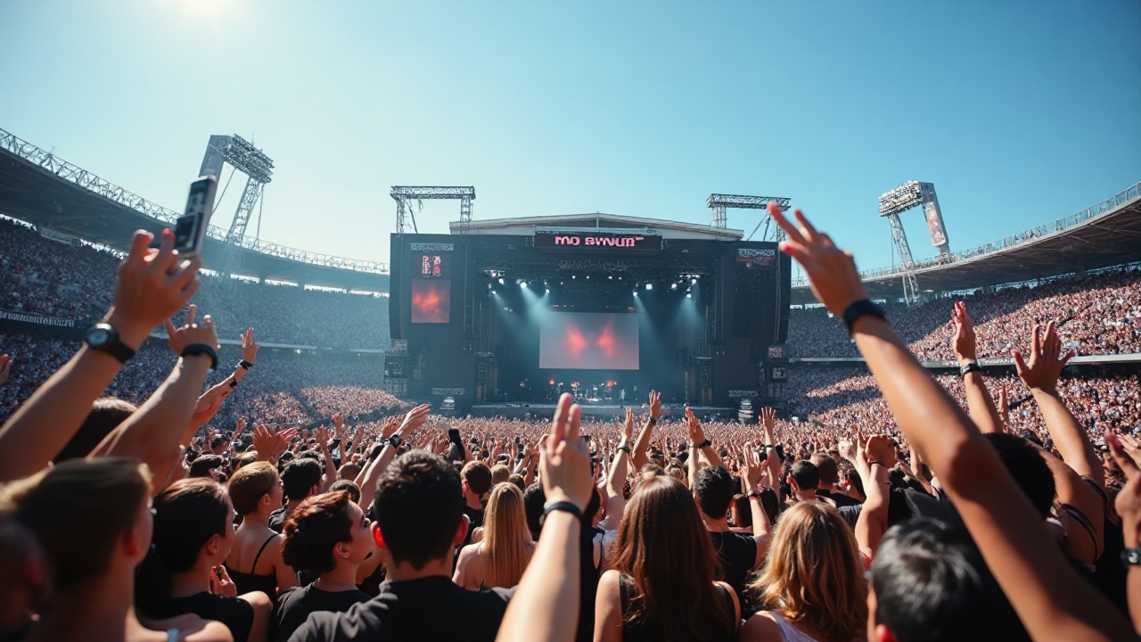 A Memorable Big Concert Experience in a Stadium