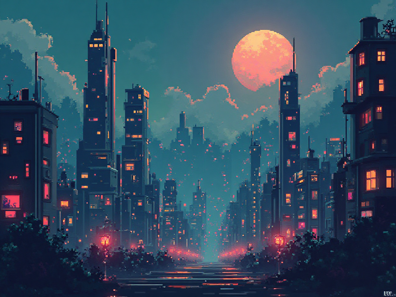 Creating a Stunning Cyberpunk Pixel Art Tileset