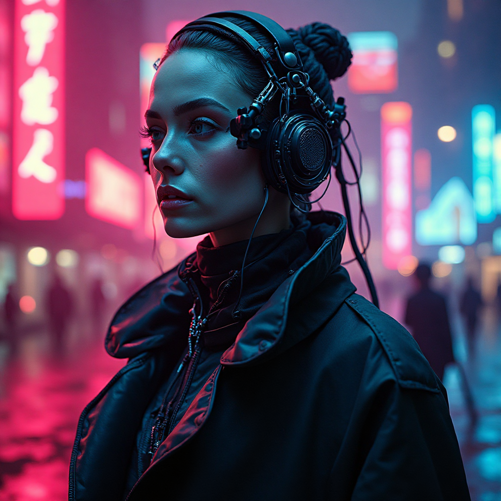 A Technomancer's Journey Through a Cyberpunk World in 2077