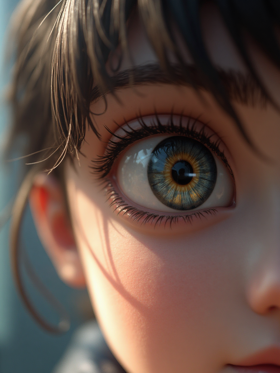 Stunning Ultra-High-Resolution Cinematic Eye Close-Up Photography