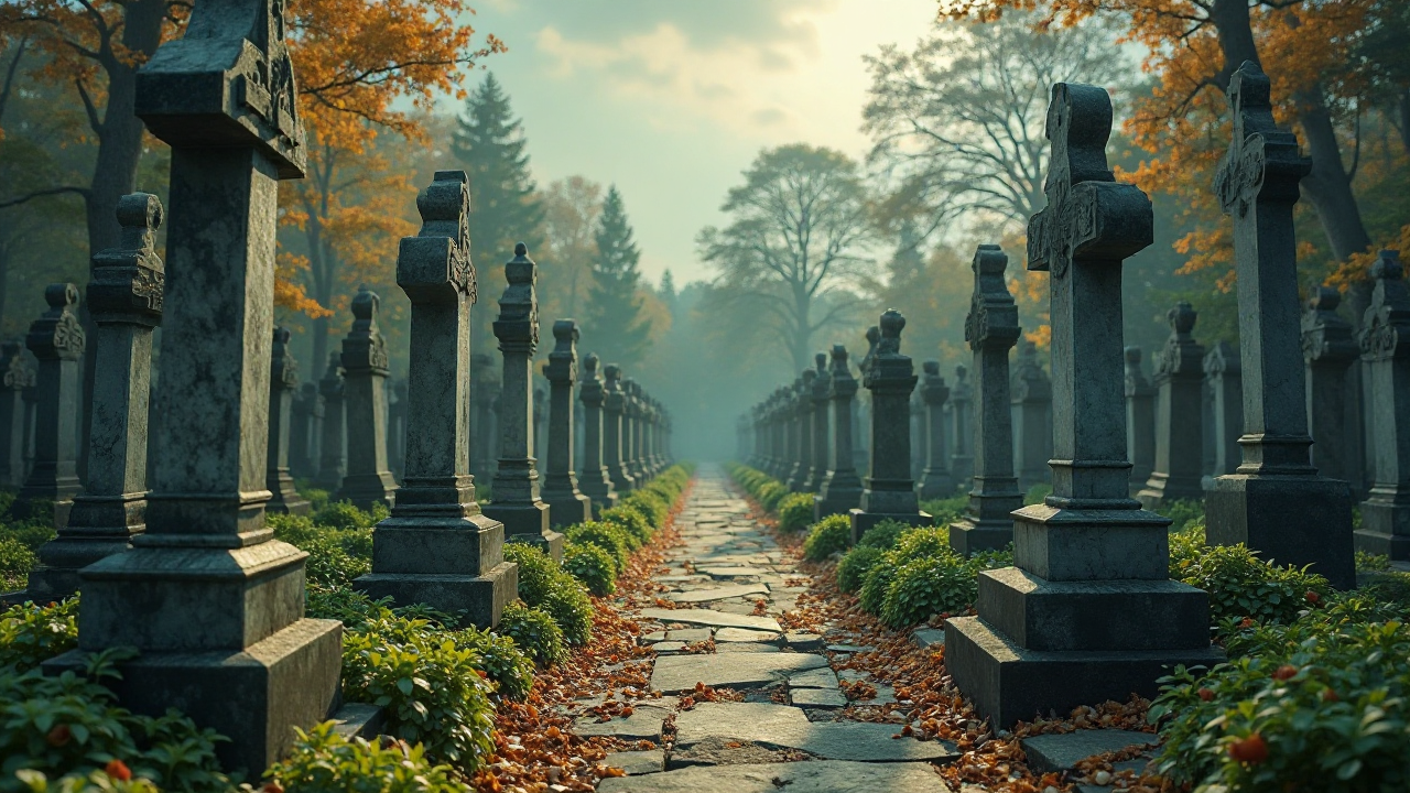 Exploring Ultra-Realistic Cemetery Photography in Nature