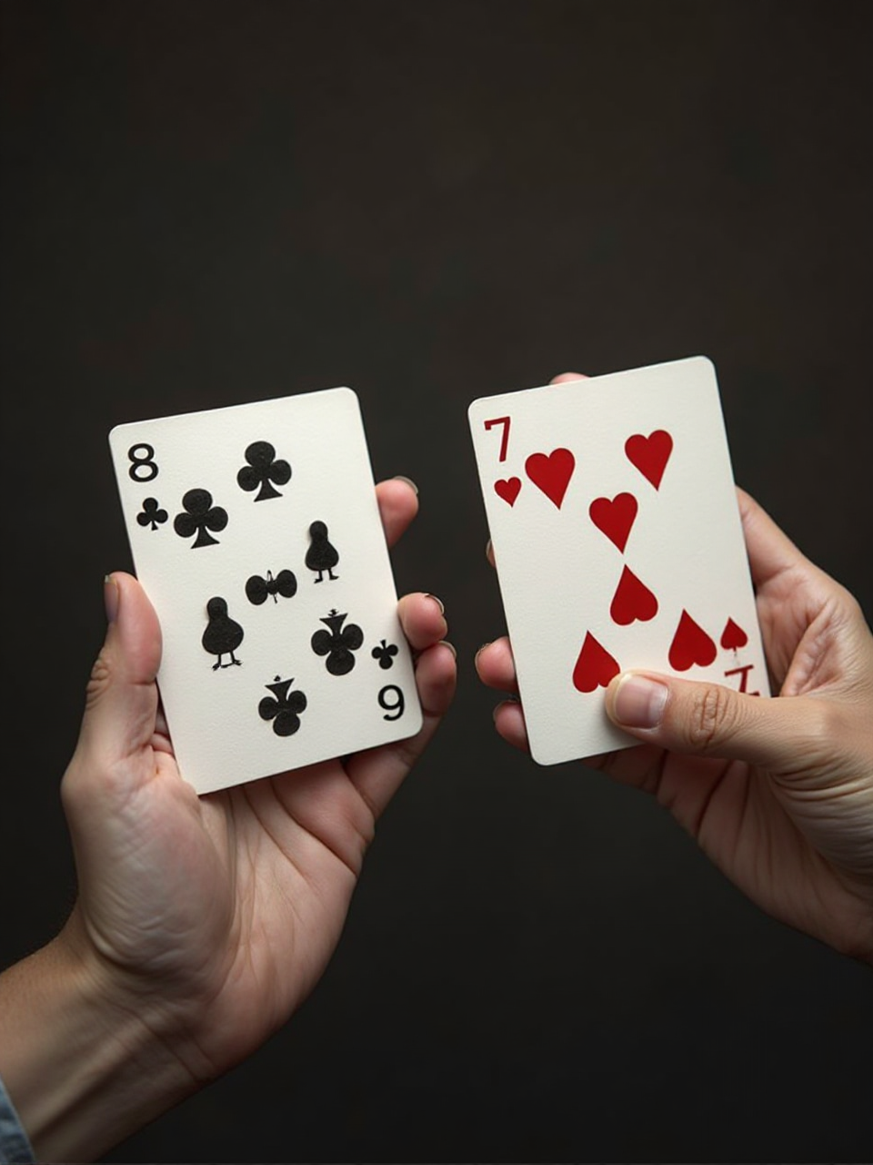 Understanding Card Distribution Between Two Hands in a Game