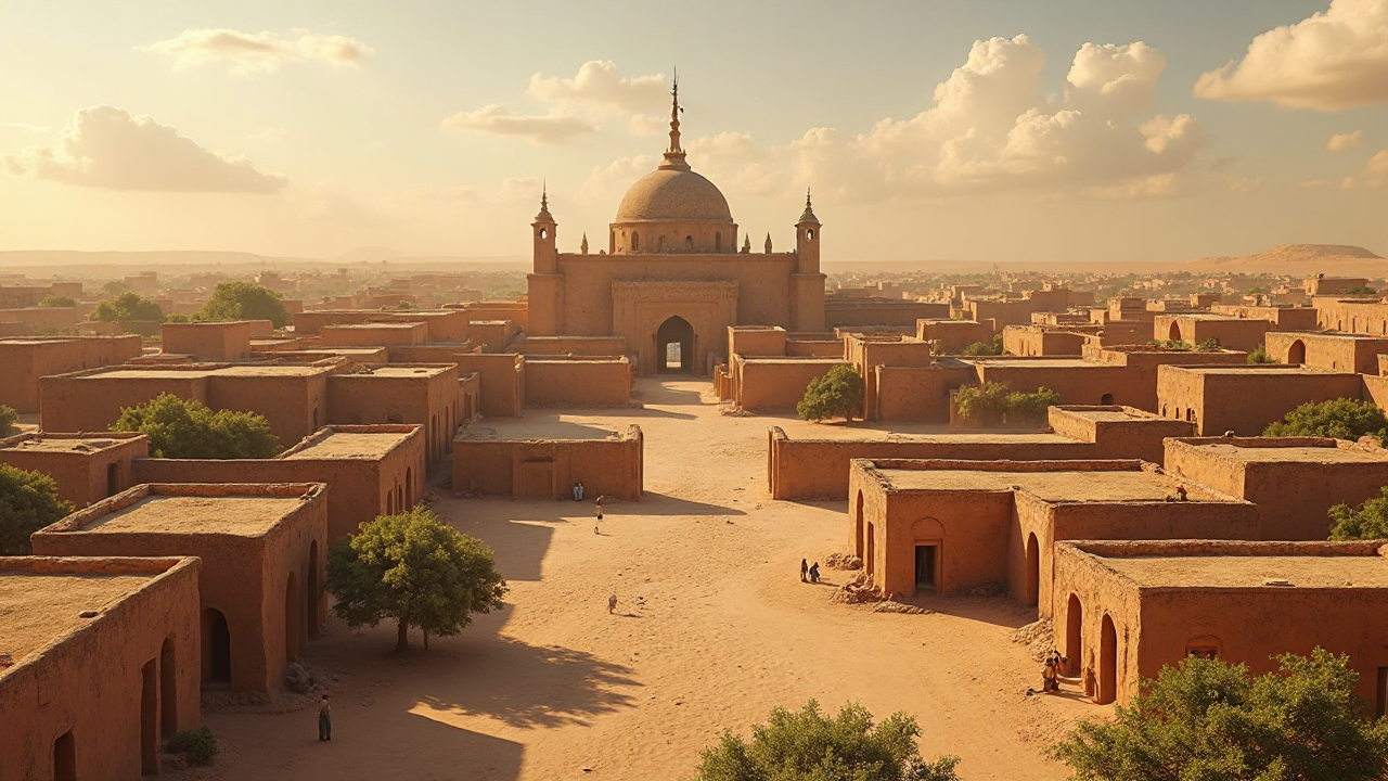A Photorealistic View of Ancient Timbuktu's Architecture