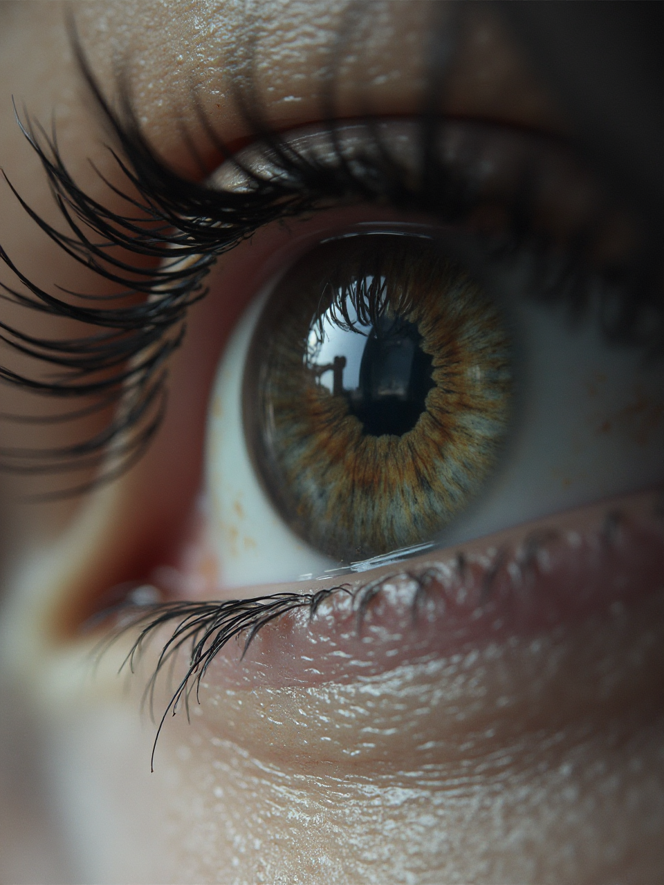 Creating a Realistic and Emotional Crying Eye Image
