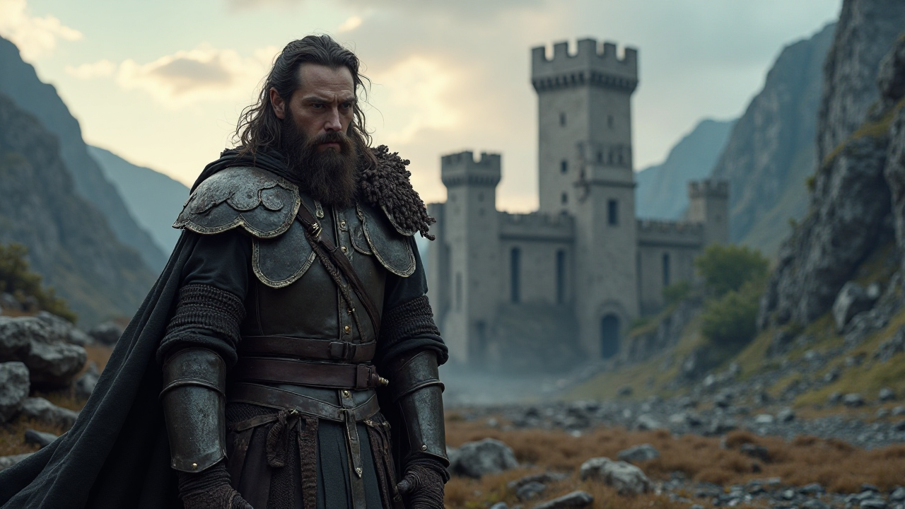 A Warrior Stands Defiant After a Fierce Battle