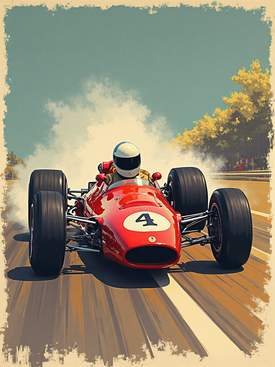 Captivating Vintage F1 Racing Poster Collection