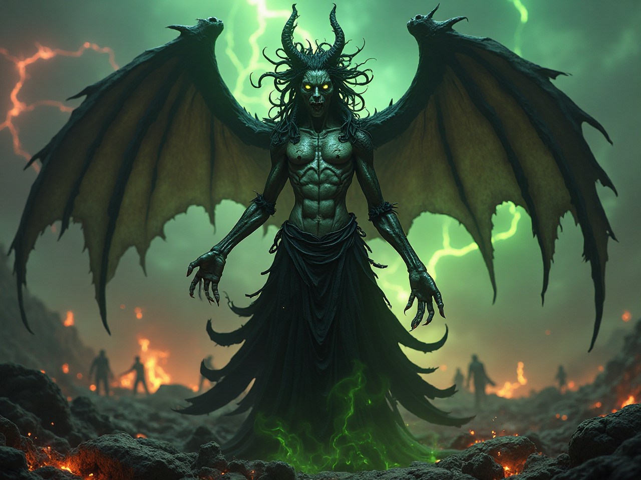 The Sinister Beauty of Megaera: A Vengeful Fury Captured in Detail