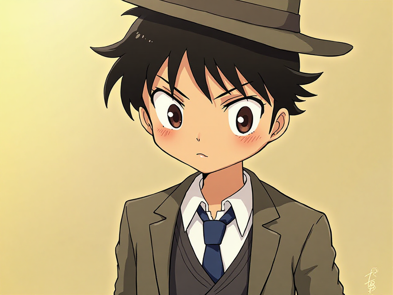 Illustration of Detective Conan Characters and Their Features