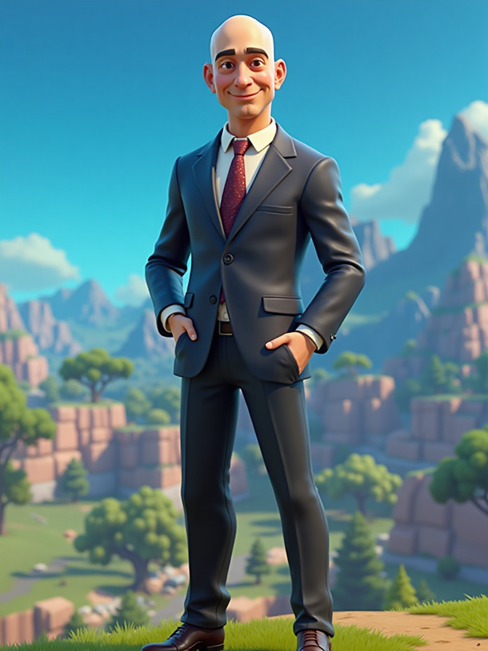 Membuat Model 3D Jeff Bezos di Game Fortnite