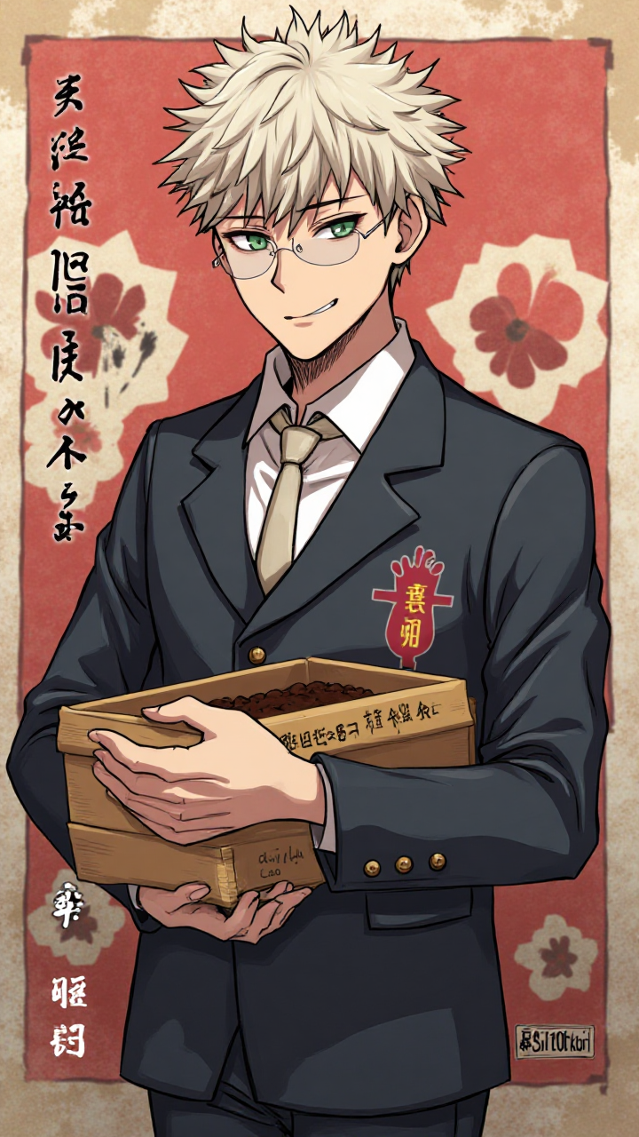 創意粉絲藝術特色Gojo Satoru with Chicken Box