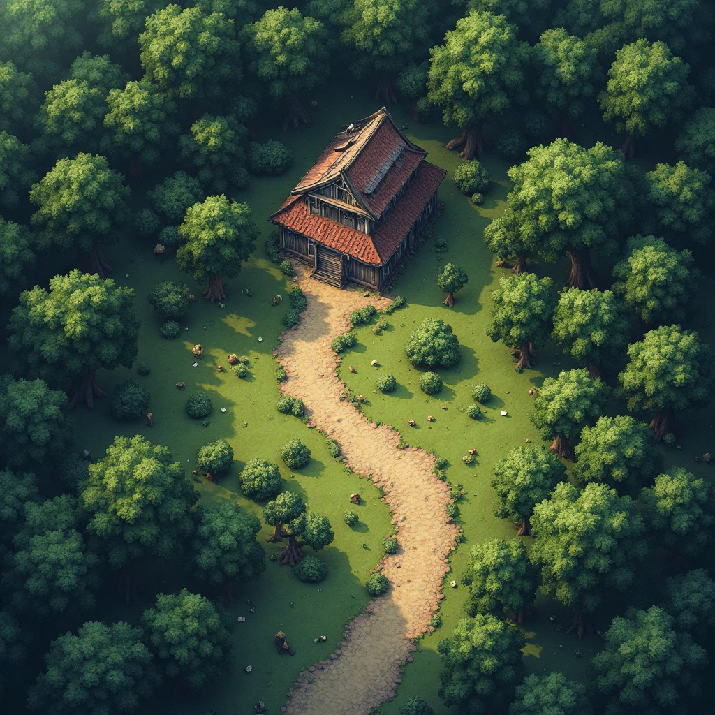 Creating a Detailed Top-View Battlemap for DnD Adventures