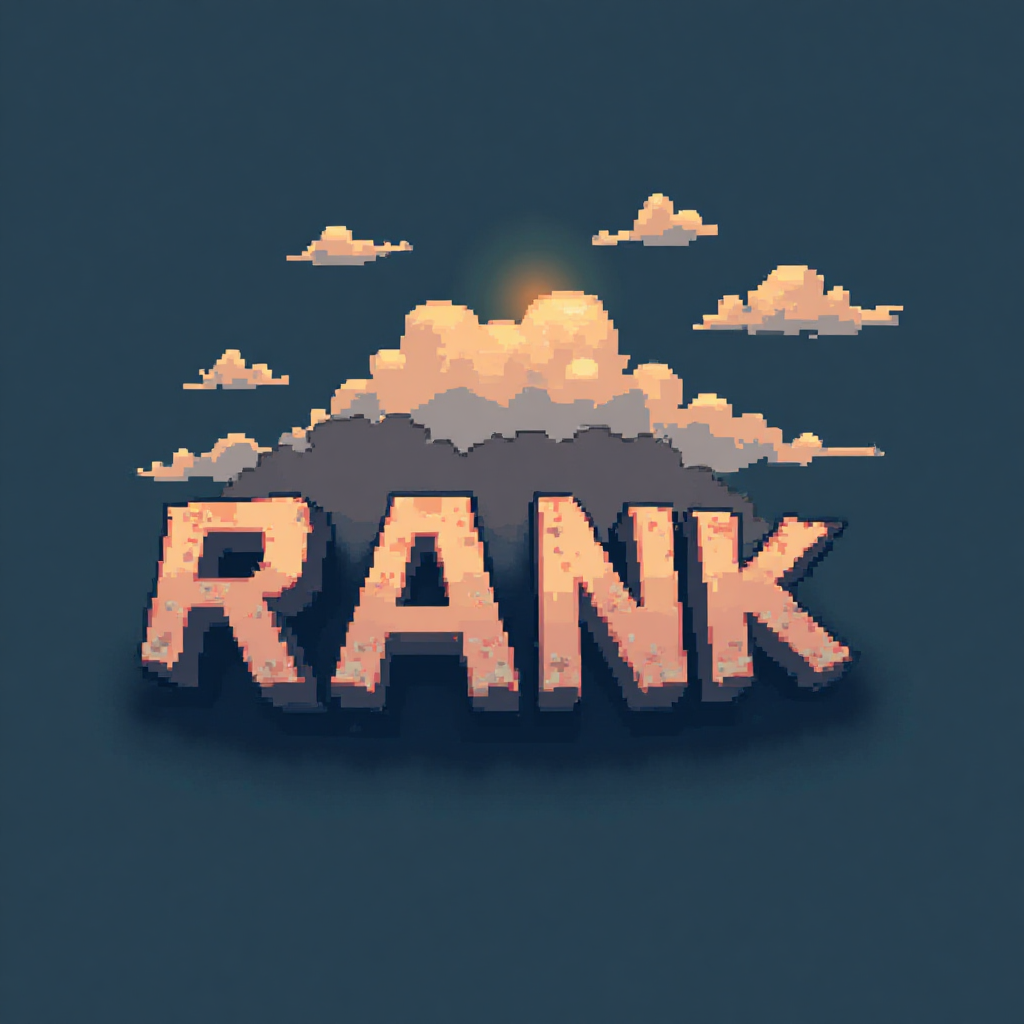 Creating a Unique Minecraft Style RANK Logo with Clouds