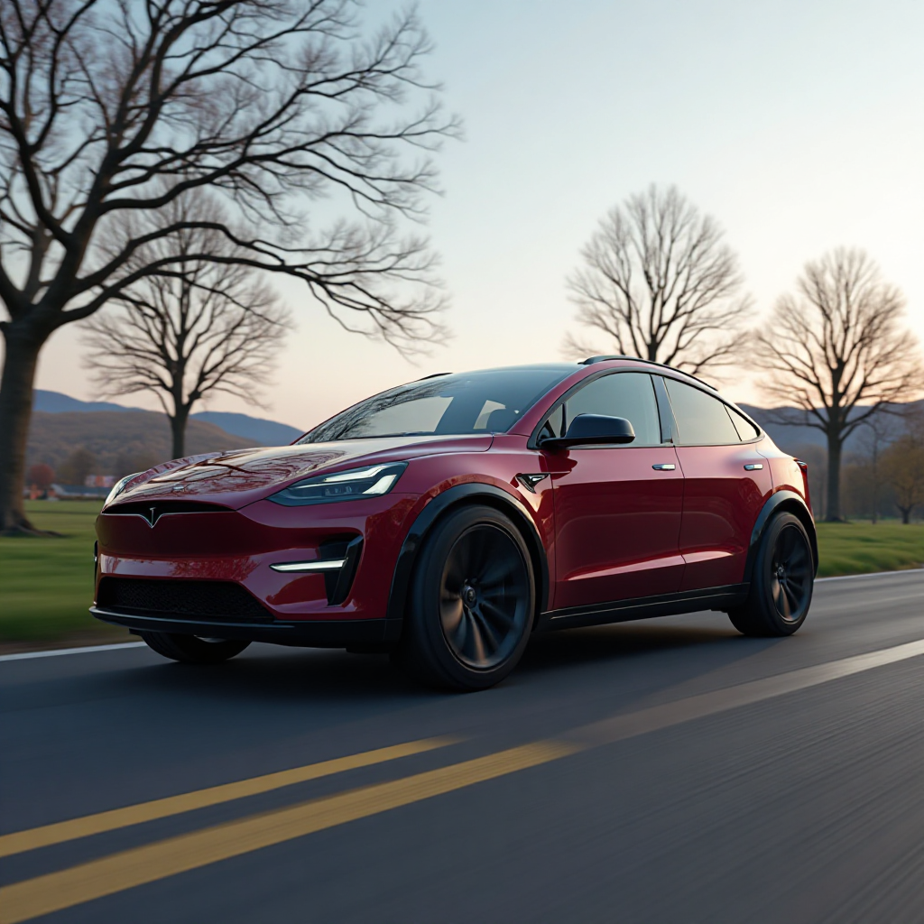 Realistic AI Picture of Forza Horizon 6 with Tesla Model Y