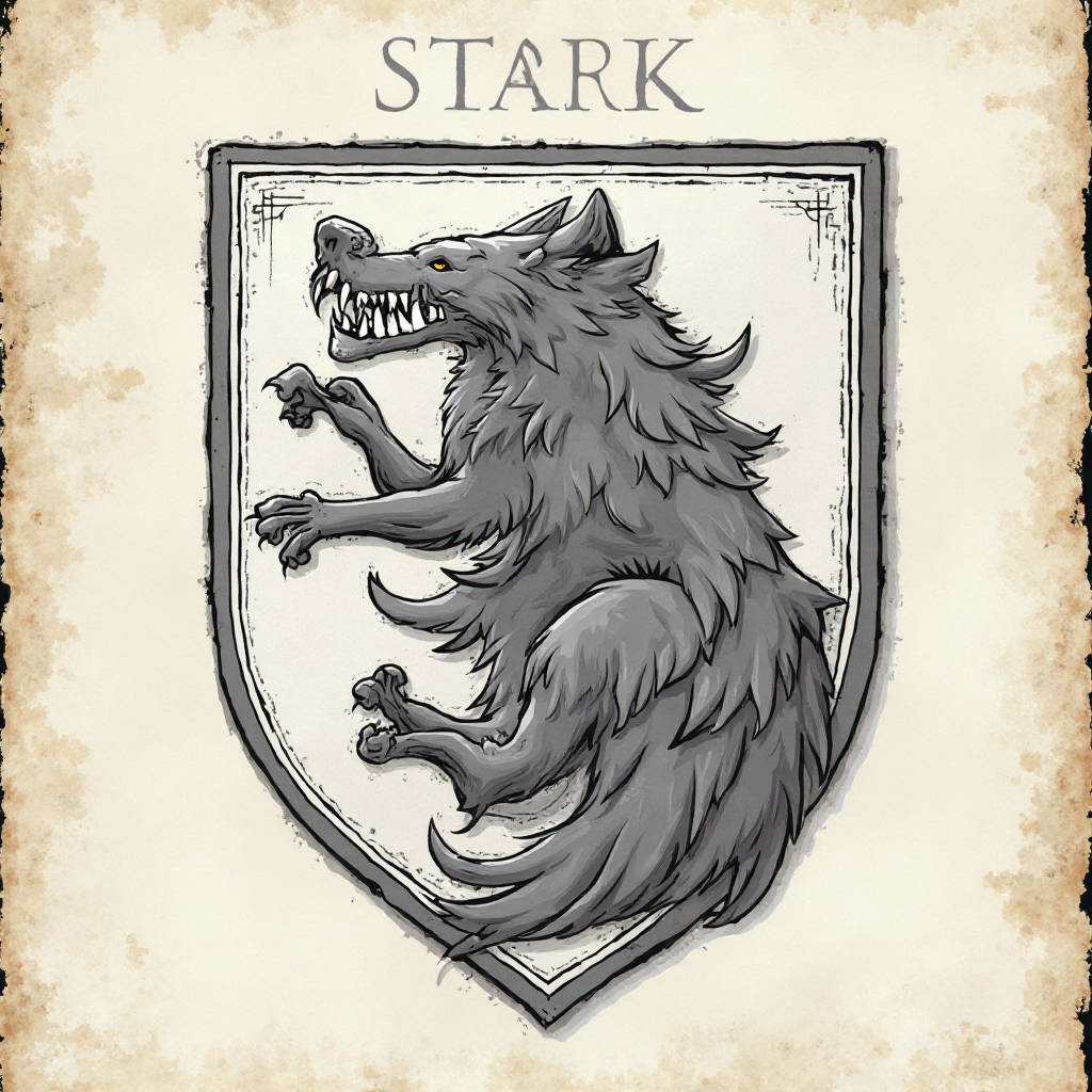A Majestic Representation of House Stark's Iconic Sigil