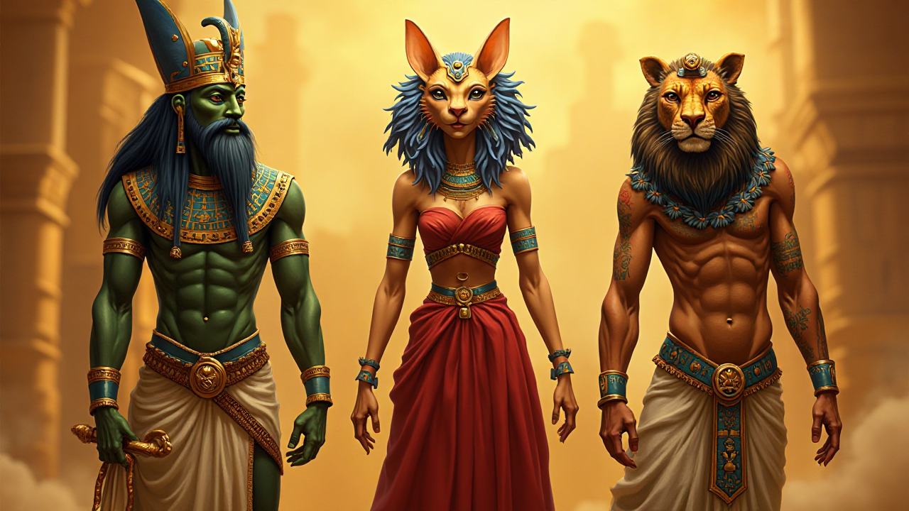 The Majestic Triad of Egyptian Deities in Ancient Mythology